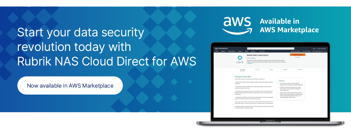 NAS CD for AWS | Rubrik NAS CD for AWS | Rubrik