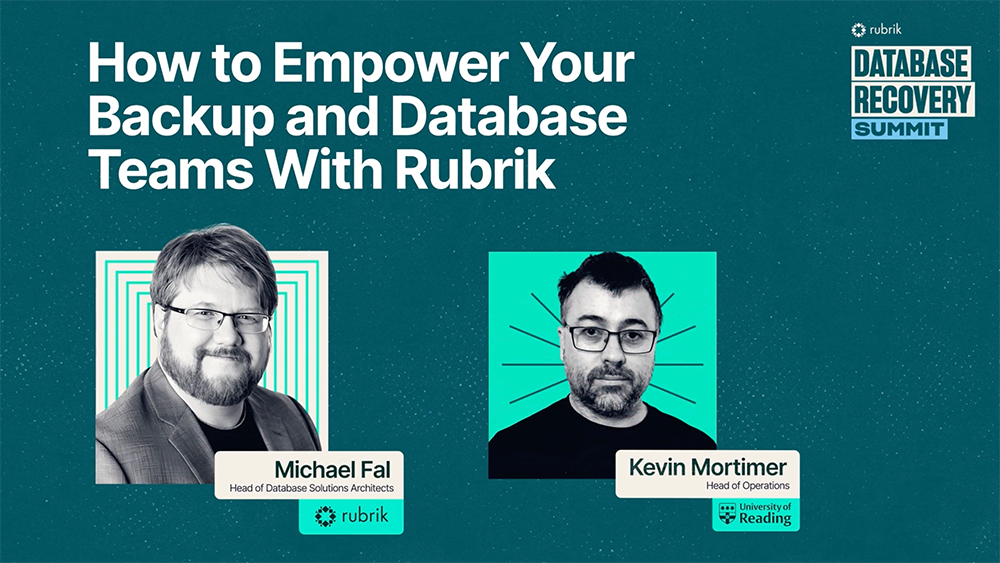 Database Recovery Summit 2023 Rubrik