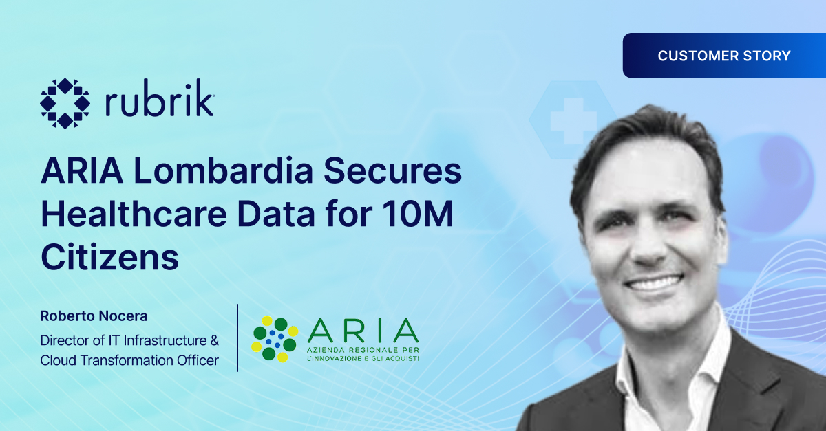 ARIA Achieves $100K TCO Savings with Rubrik Cloud Vault | Rubrik